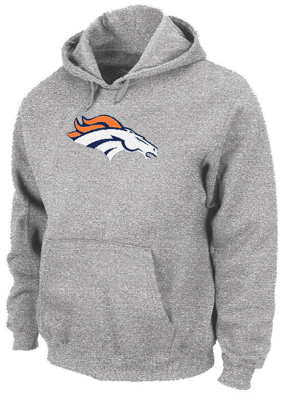 Denver Broncos Grey Telepatch Hooded Sweatshirt by VF | Denver Broncos ...