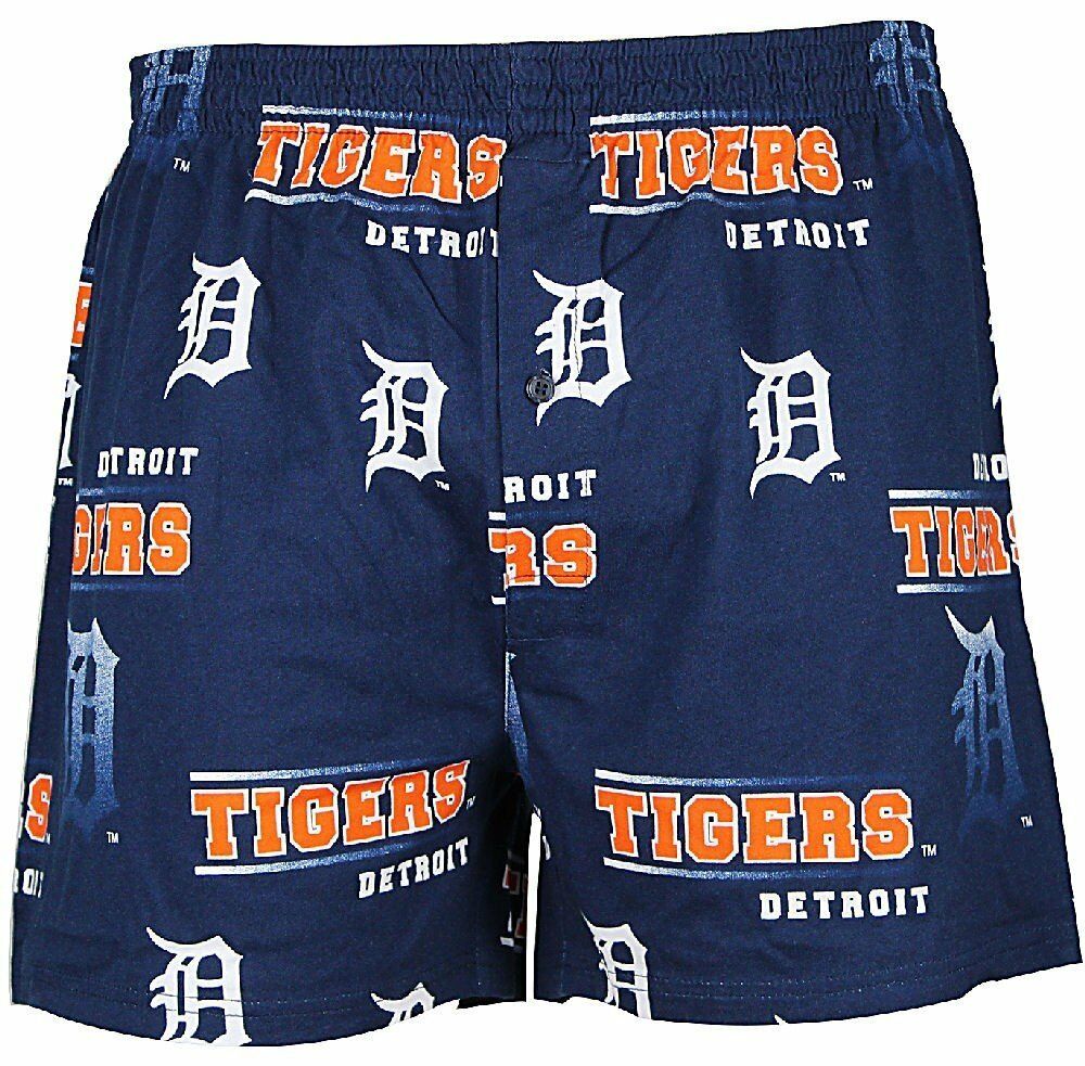 Detroit Tigers Mens Blue Fusion Boxer Shorts by Concepts Sports ...