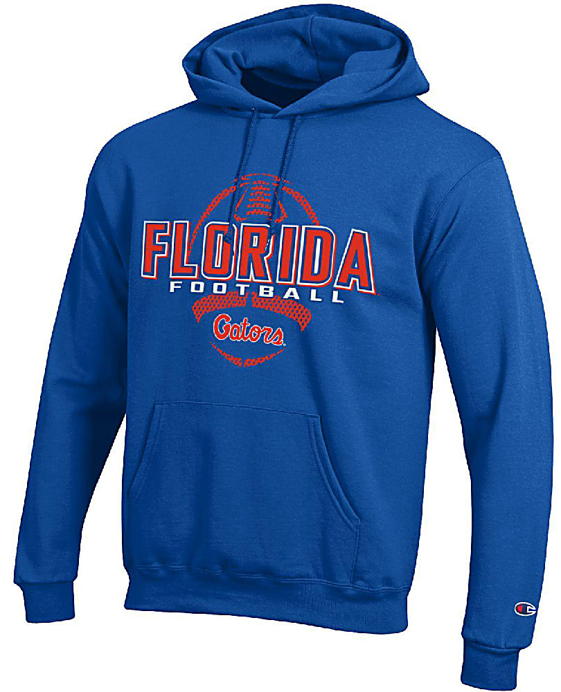 Florida Gators Royal Football Powerblend Screened Hoodie Sweatshirt by ...