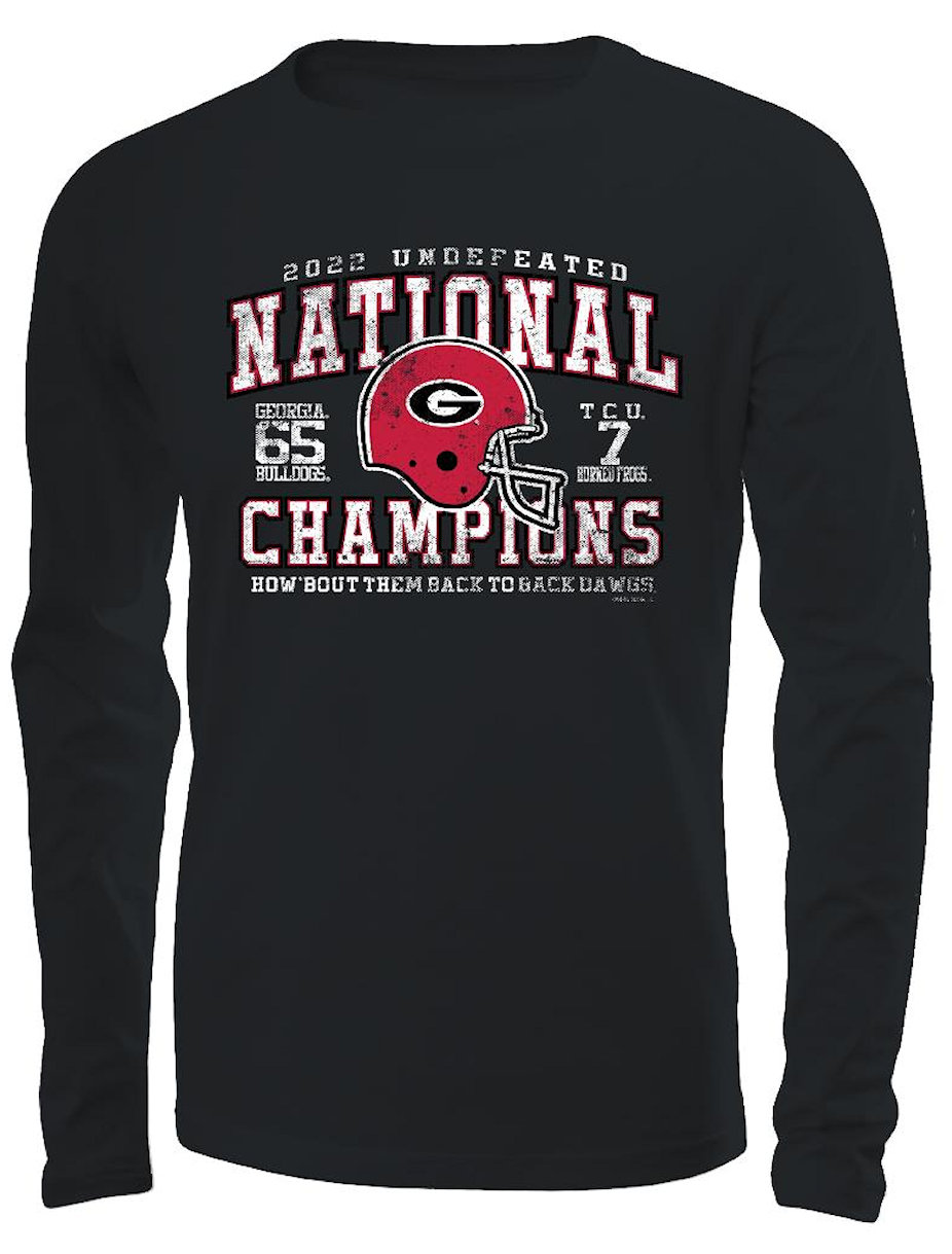 Georgia Bulldogs 2022-2023 Black Arch College National Champions Long ...