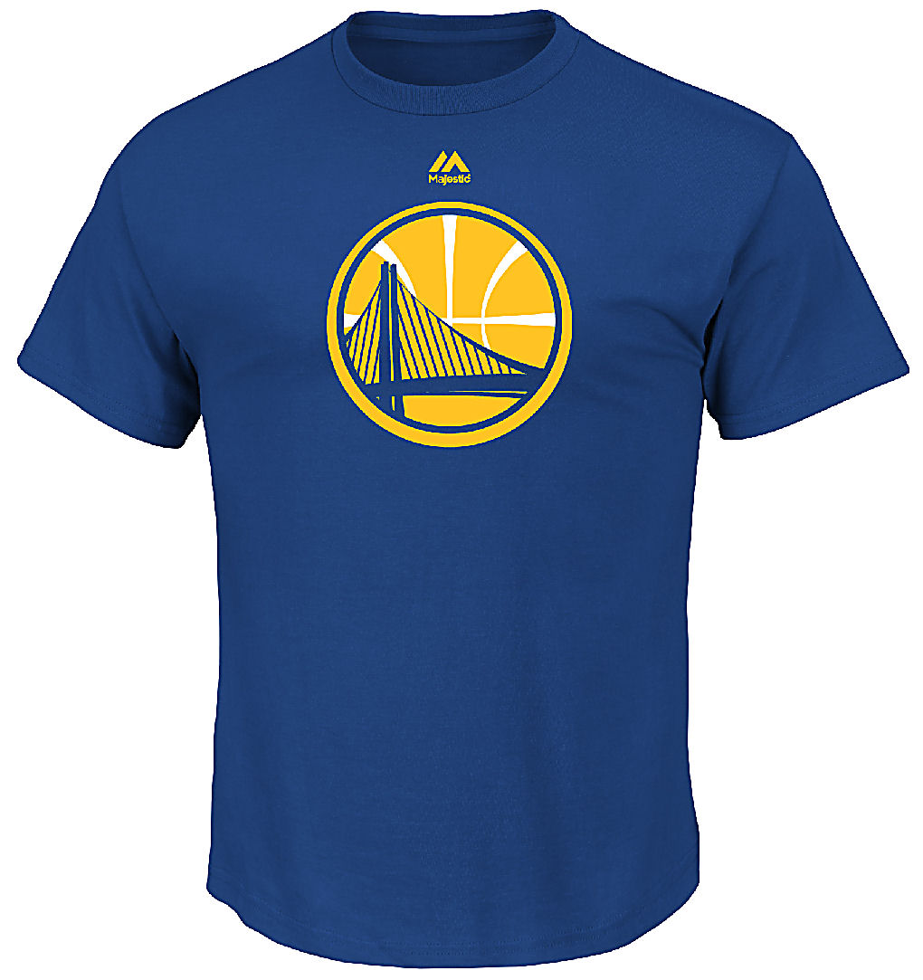 Golden State Warriors Mens Blue Majestic Logo 2 Short Sleeve T Shirt ...