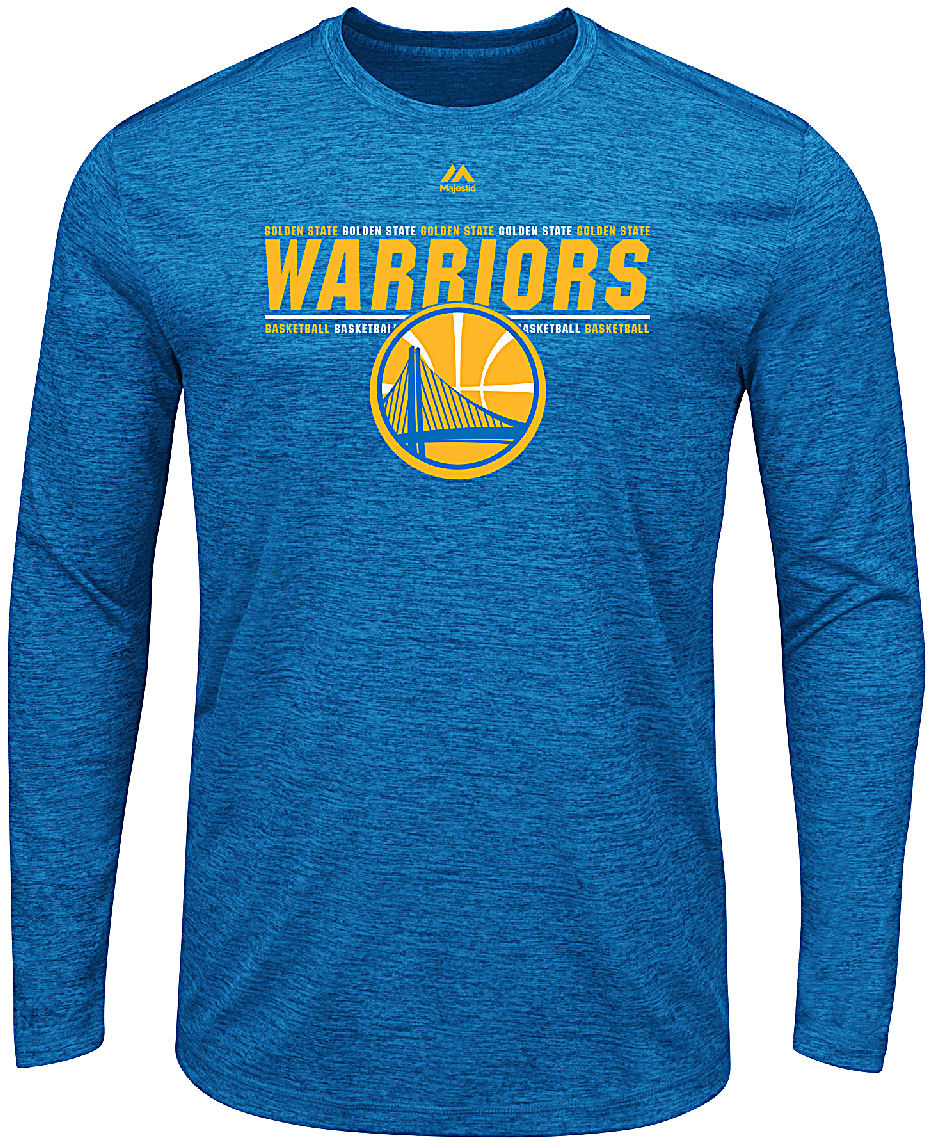 Golden State Warriors Mens Blue Heather Thrill A Minute Synthetic Long ...