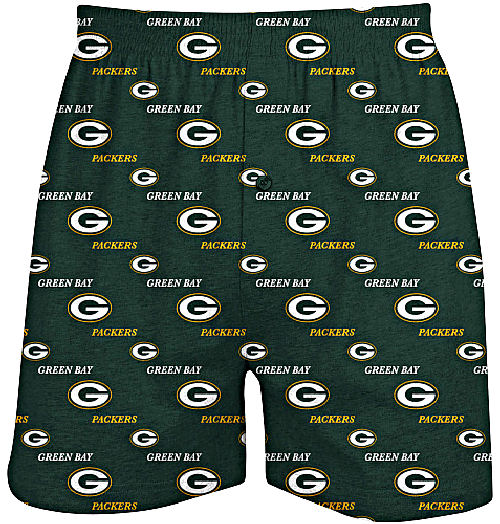 Green Bay Packers Mens Prospect Boxer Shorts by Concepts Sports