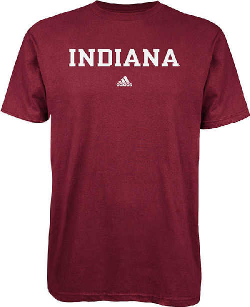 Indiana Hoosiers Crimson Short Sleeve Basic Tee by Adidas | Indiana ...