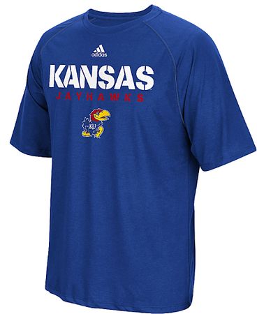 Kansas Jayhawks Royal Sideline 2017 Adidas Climalite Polyester ...