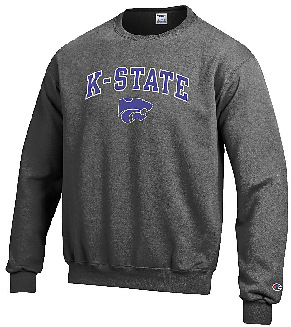 Kansas State Wildcats Granite Heather Champion Campus Powerblend ...