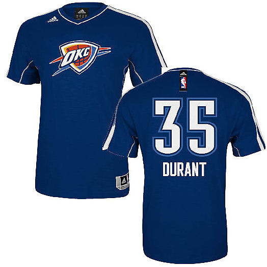 Kevin Durant Oklahoma City Thunder Official NBA On-Court Adidas ...