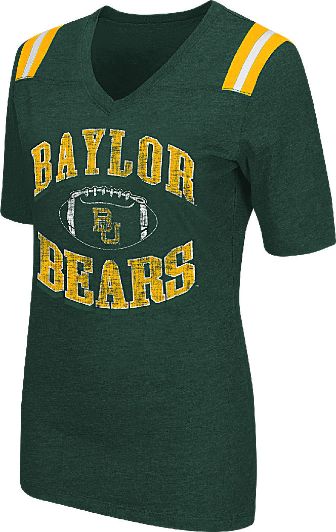 Ladies Baylor Bears Green Artistic Short Sleeve T Shirt | Baylor Bears ...
