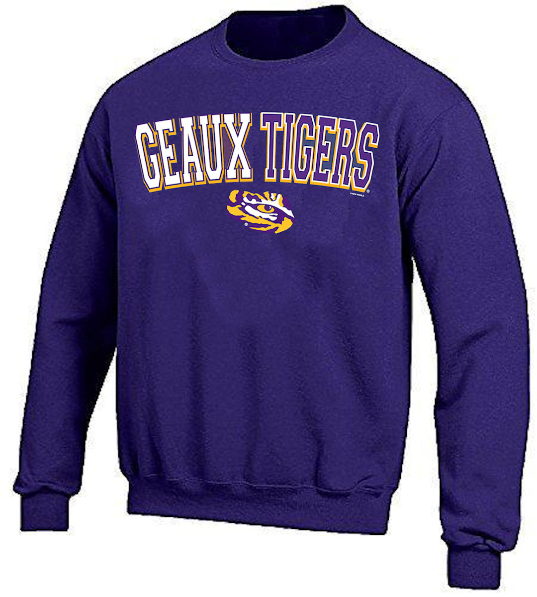 LSU Tigers Adult Purple Slogan Graphic Crewneck Sweatshirt | LSU Tigers ...