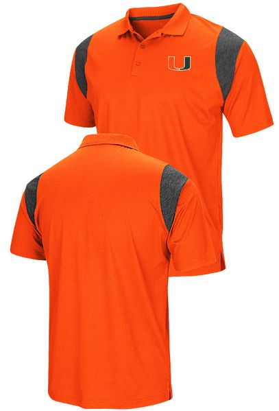 Miami Hurricanes Mens Orange Friend Colosseum Polo Shirt | Miami ...