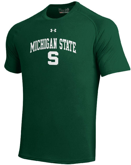 Michigan State Spartans Poly Dry HeatGear NuTech Performance Shirt by ...