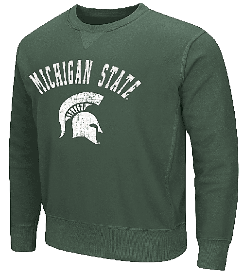 Michigan State Spartans Drive Crew Neck Sweatshirt by Colosseum ...