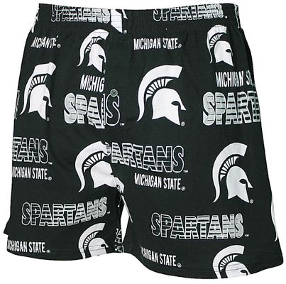 Michigan State Spartans Mens Oversized Green Sweep Boxer Shorts ...