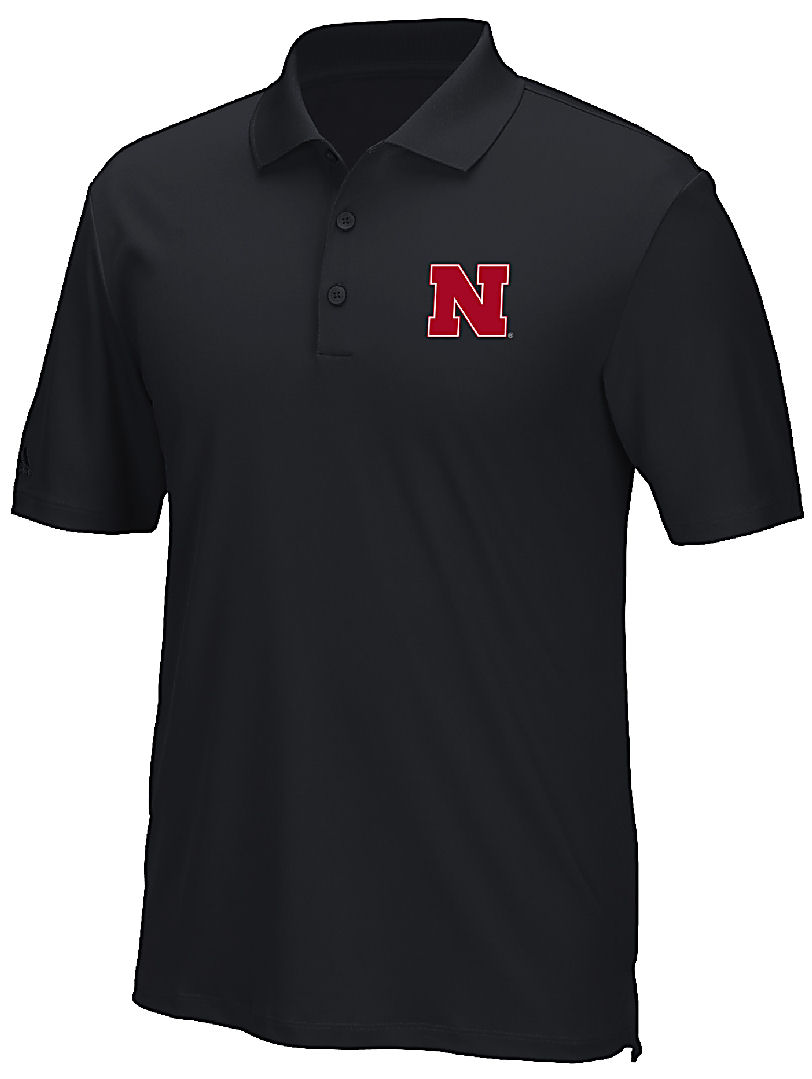 Nebraska Cornhuskers Black Mens Adidas ADI Performance Climacool Golf ...