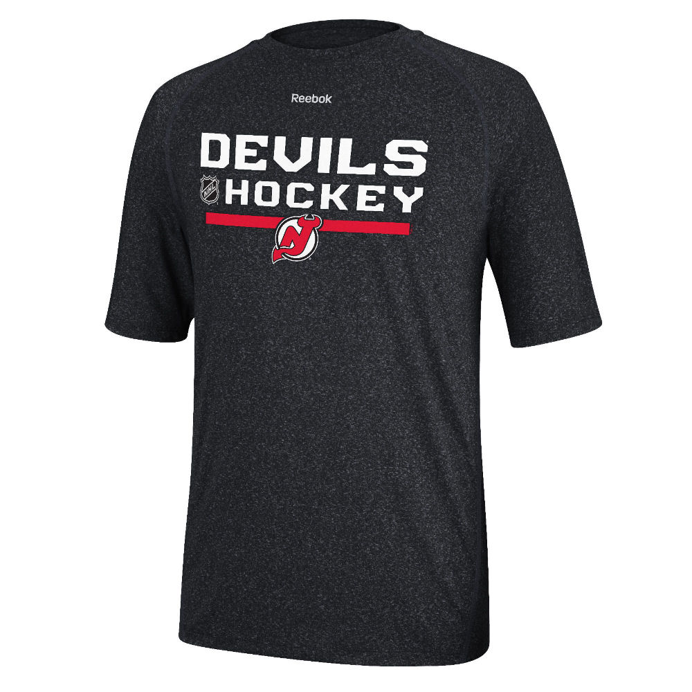 New Jersey Devils Heather Black Reebok Locker Room Climate Performance ...