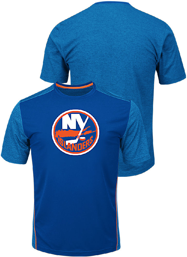New York Islanders Mens Royal Glowing Play Synthetic Crew Shirt | New ...