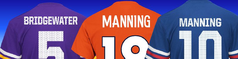 NFL Player Name and Number T Shirts | NFL T Shirts By Team/Style