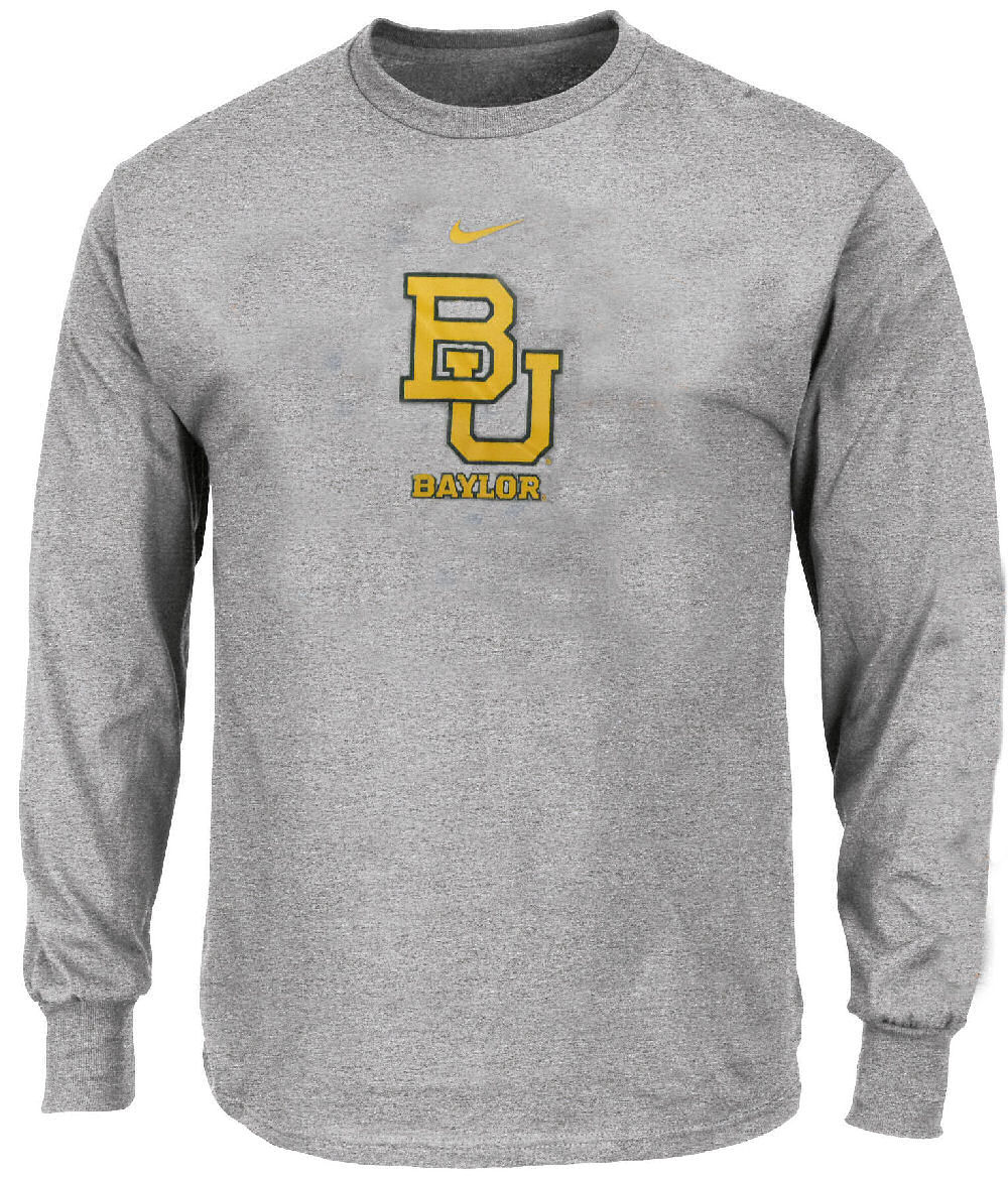 Nike Baylor Bears Youth Team Logo Long Sleeve Tee Shirt | Baylor Bears ...