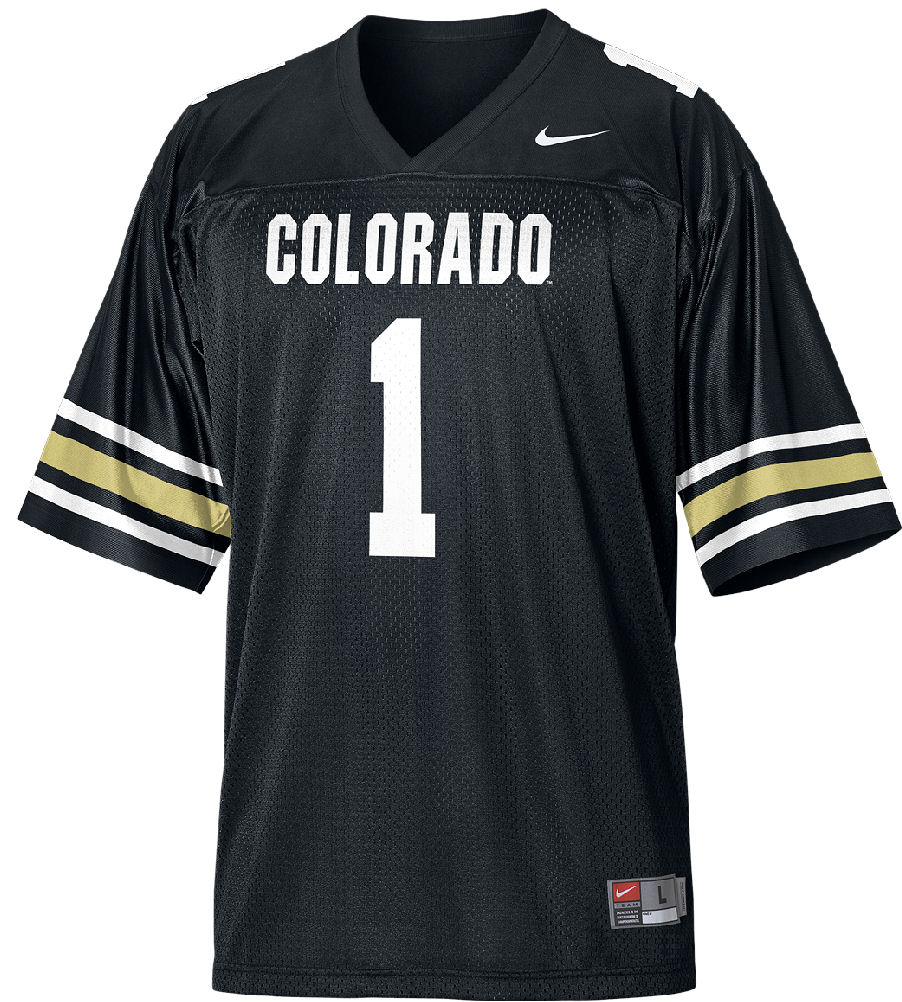 Youth Colorado Buffaloes Nike Black 1 Replica Football Jerse | Colorado ...