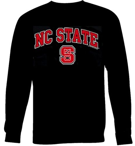 North Carolina State Black College Arch Long Sleeve T Shirt | North ...
