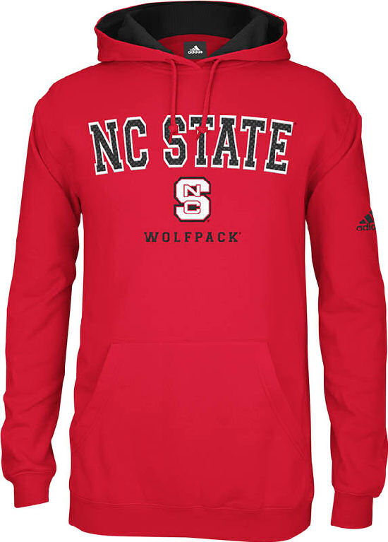 North Carolina State Wolfpack Embroidered Adidas Playbook 3 Mens Hooded ...