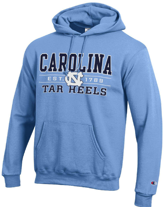 North Carolina Tar Heels Adult Carolina Blue Collegiate Hoodie ...
