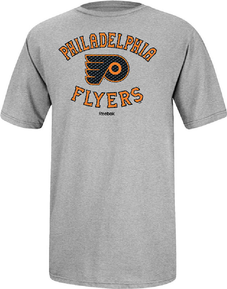 Philadelphia Flyers Adult Grey Half Pass NHL Tee Shirt by Reebok ...