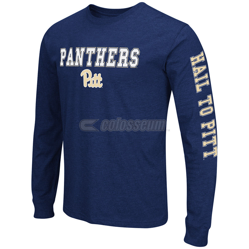 Pittsburgh Panthers Mens Blue Colosseum Game Changer Long Sleeve T ...