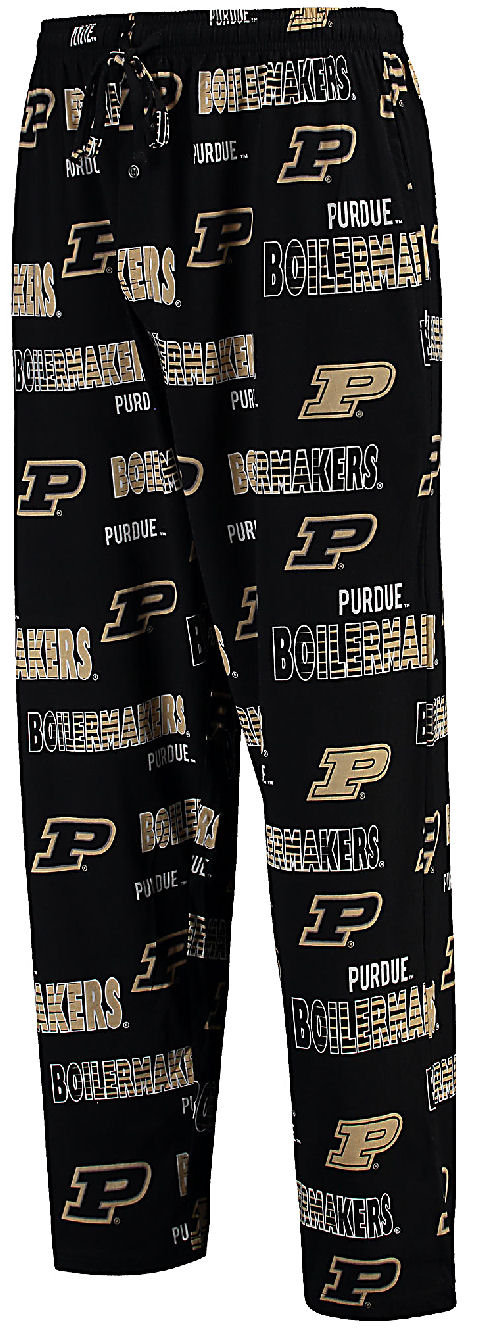 Purdue Boilermakers Men’s Black Sweep Pajama Pants by Concepts Sports ...