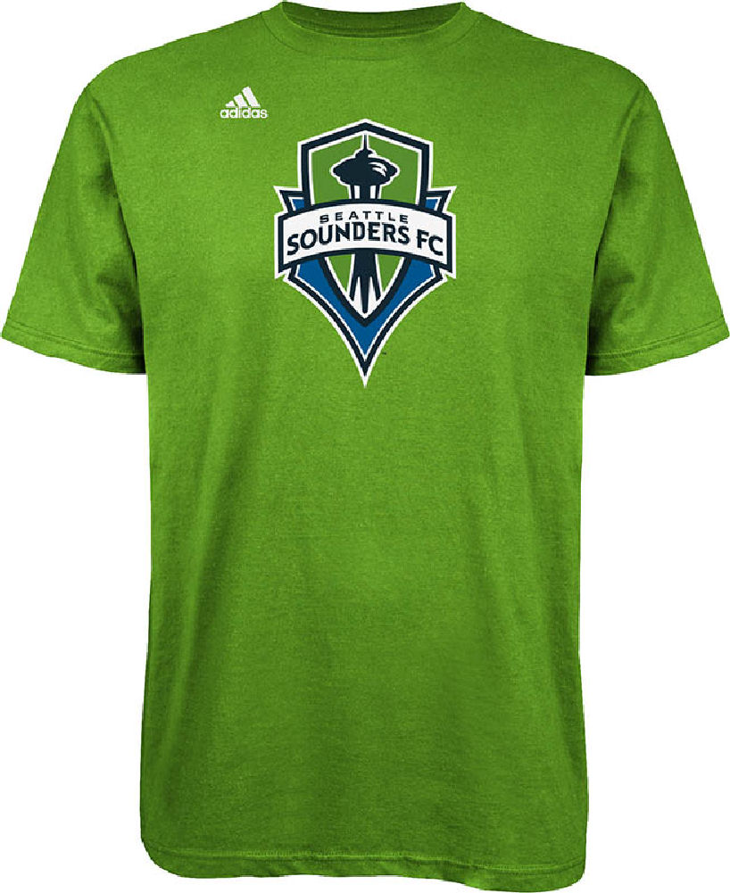 adidas Seattle Sounders FC Mens Logo Set Short Sleeve T Shirt | Seattle ...