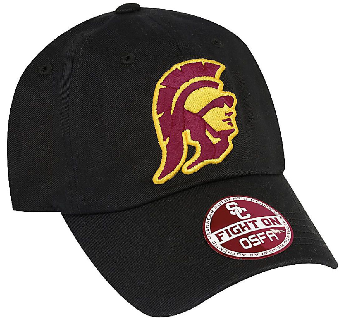 USC Trojans Black Tommy Trojan Basic Adjustable Slouch Cap | USC ...