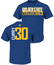 Golden State Warriors Mens Short Sleeve T Shirt Bank Shot Royal