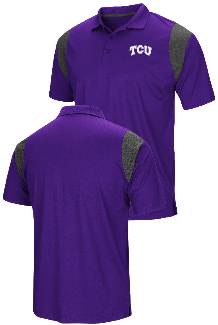 TCU Horned Frogs Mens Purple Friend Colosseum Polo Shirt | TCU Horned ...