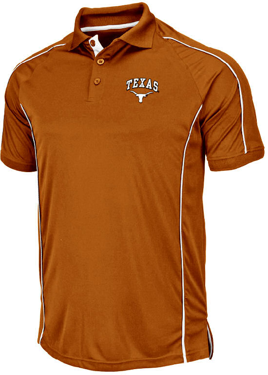 Texas Longhorns Burnt Orange Synthetic Pitch Polo Shirt by Chiliwear ...