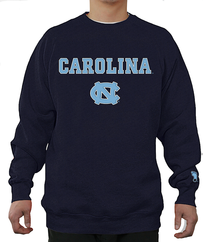 UNC Tar Heels Classic Embroidered College Crew Sweatshirt | North ...
