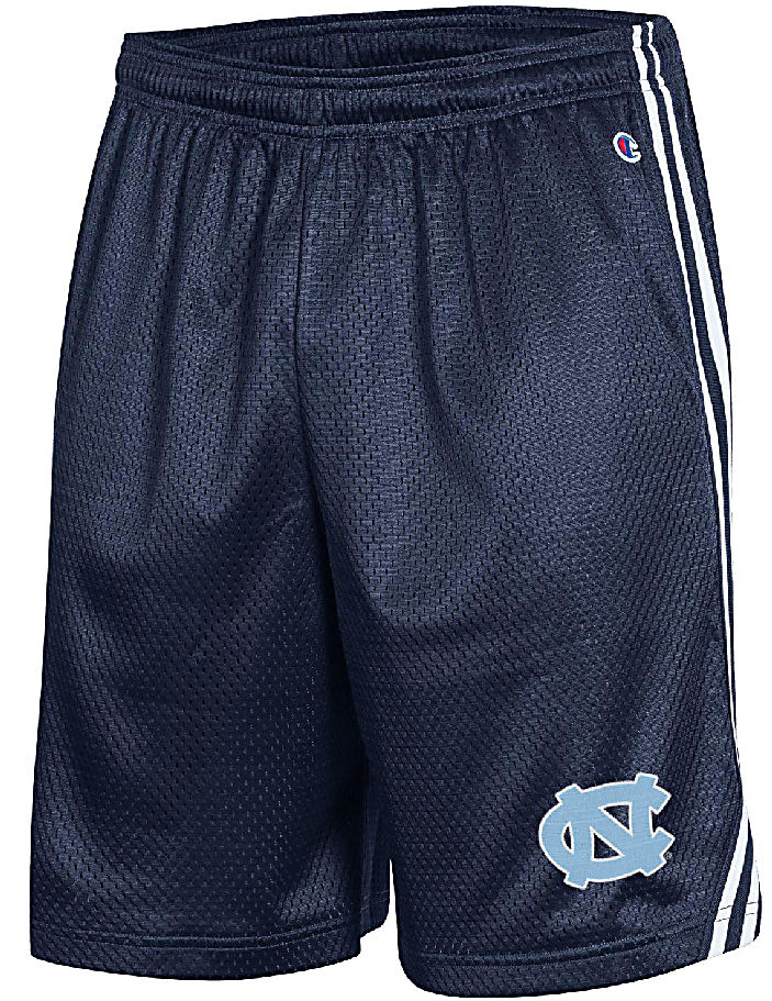 UNC Tar Heels Men’s Navy Active Poly Mesh Training Shorts | North ...