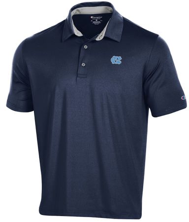 UNC Tar Heels Mens Navy Blue Blitz Polyester Polo Shirt | North ...