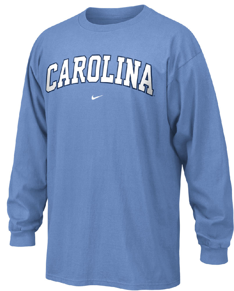 UNC Tarheels Carolina Blue Nike College Classic Long Sleeve T Shirt ...