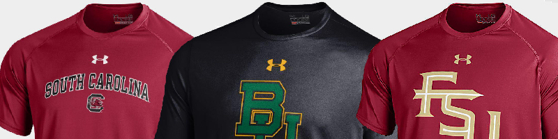 Under Armour College Shirts, HeatGear T Shirt, Sleeveless | NCAA by Style