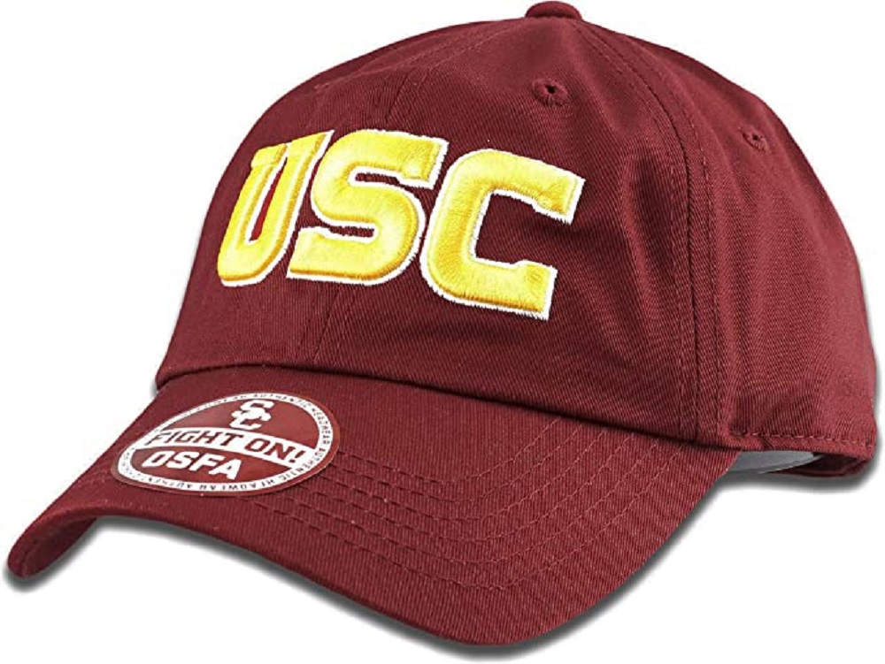 USC Trojans Black Wordmark Adjustable Slouch Hat | USC Trojans Apparel ...