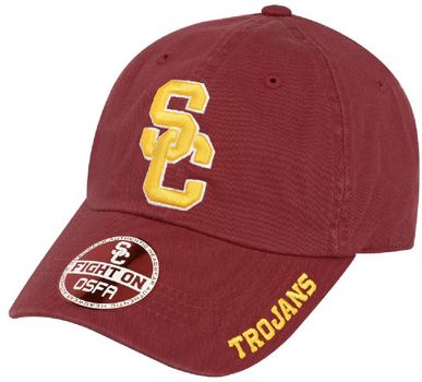 USC Trojans Cardinal Basic Slouch Adjustable Cap | USC Trojans Apparel ...