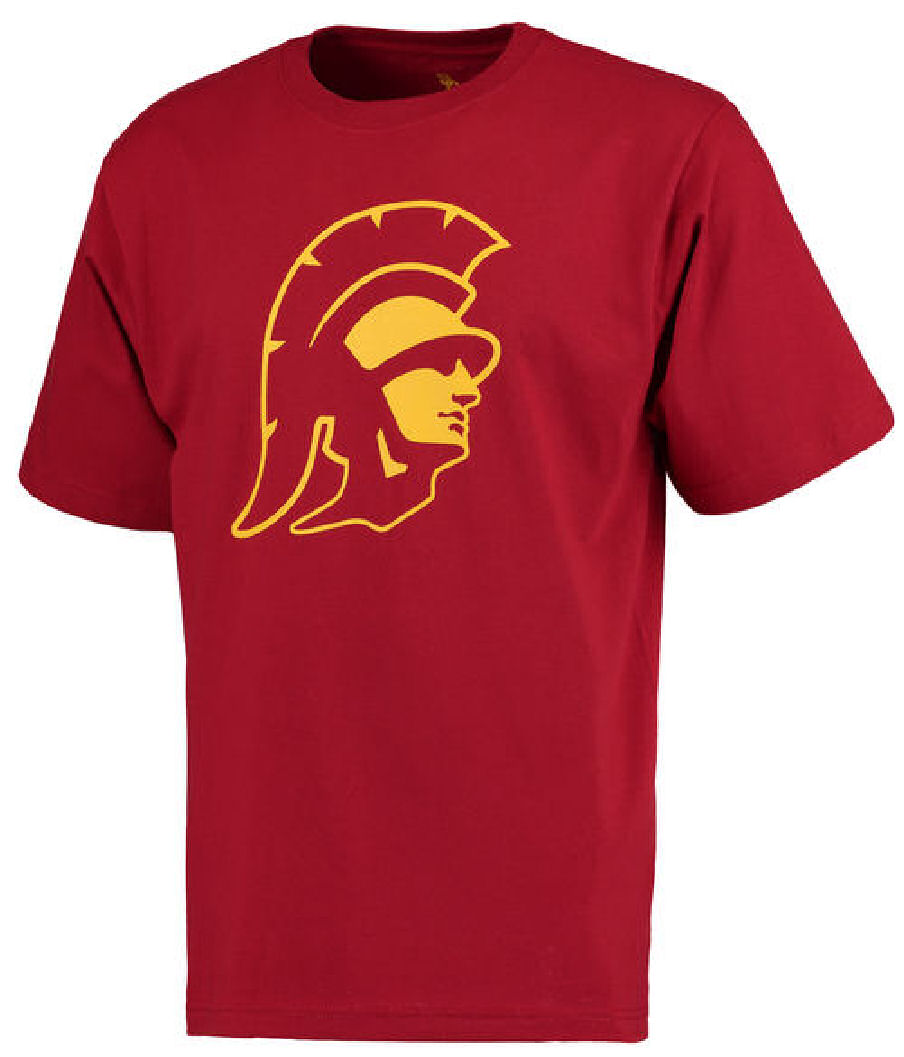 USC Trojans Cardinal Trojan Head Short Sleeve T Shirt | USC Trojans ...