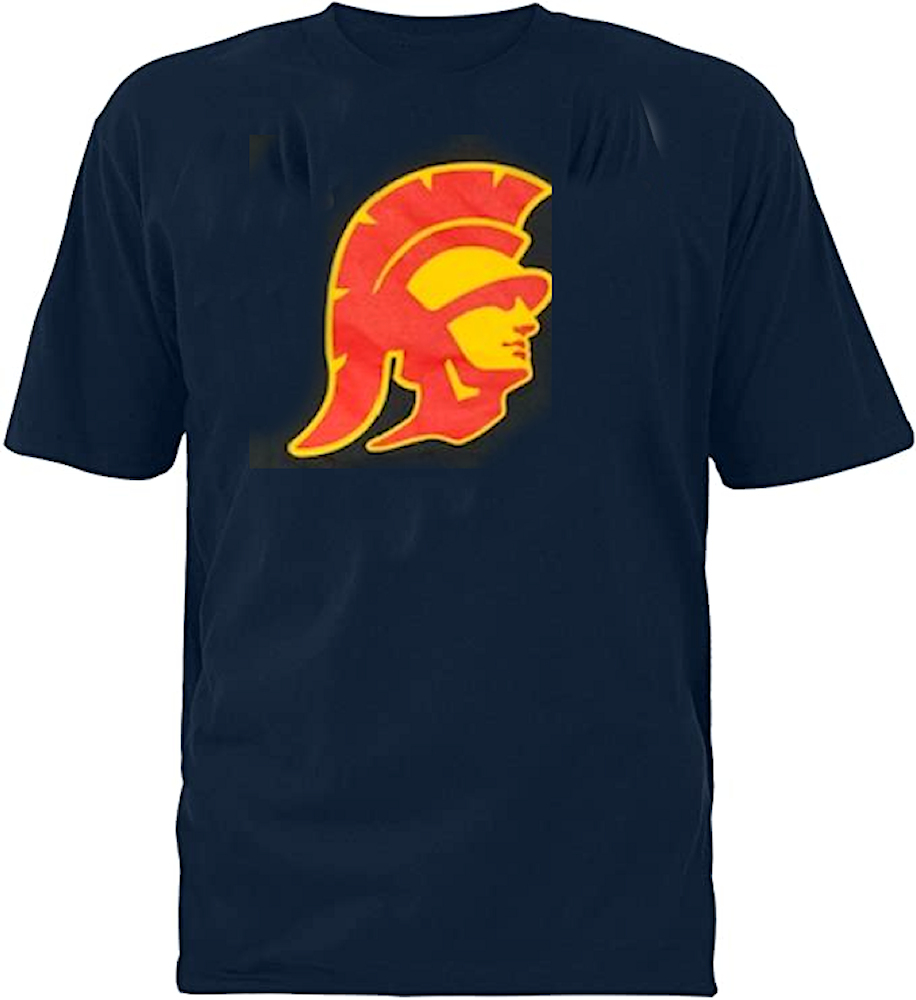 USC Trojans Men's Black Trojan Head Short Sleeve T Shirt on Sale | USC ...