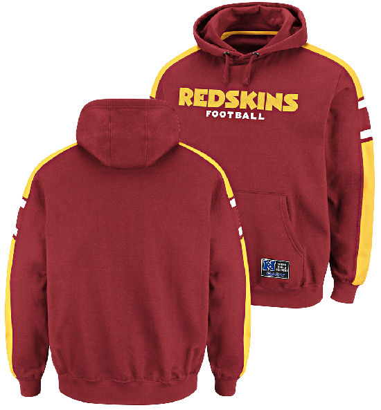 Washington Redskins Passing Game III Hooded Sweatshirt by Majestic ...