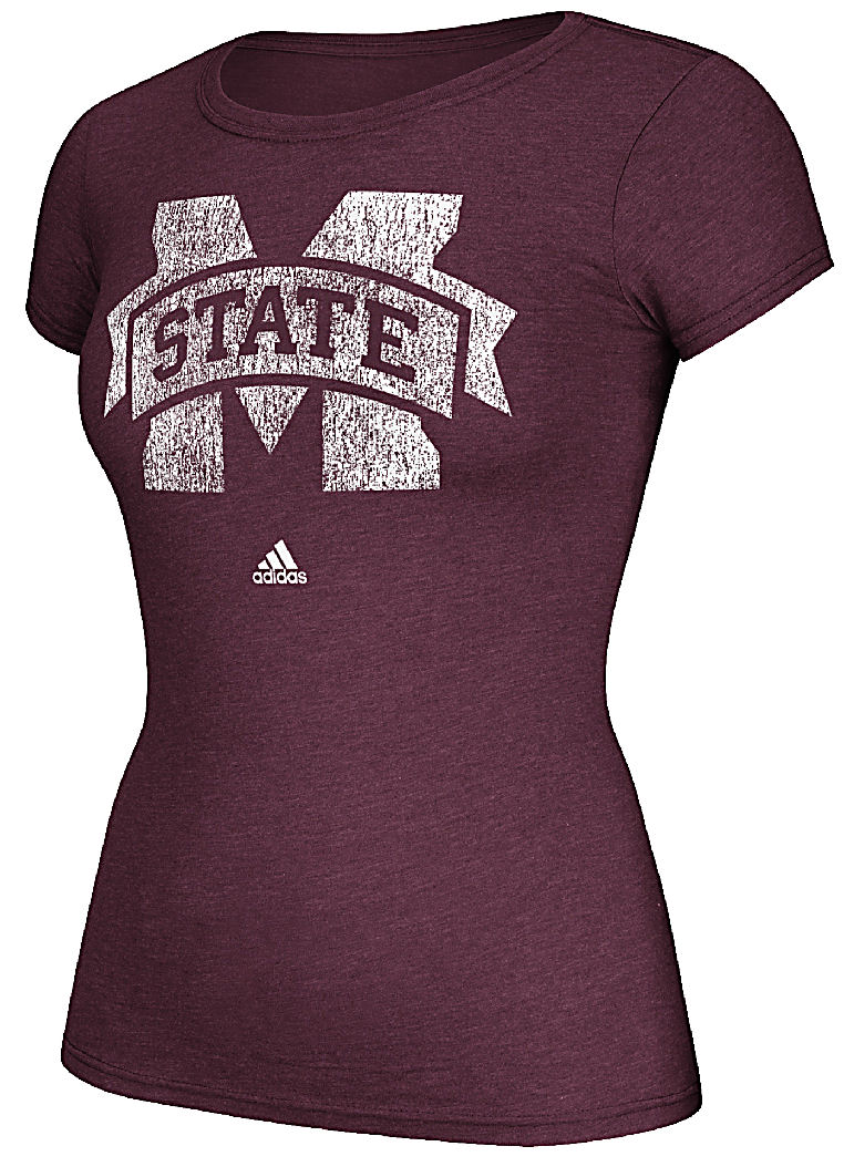 Ladies Mississippi State Bulldogs Adidas Maroon Her Full Color Primary ...
