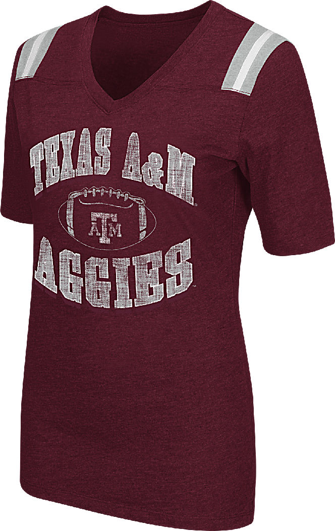 Ladies Texas A&M Aggies Maroon Artistic Short Sleeve T Shirt | Texas A ...