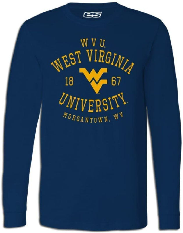 West Virginia Mountaineers Mens Essential Long Sleeve College T Shirt ...