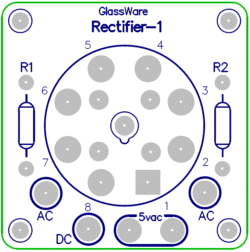 Rectifier PCB & Standoffs