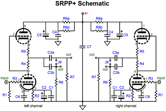SRPP Line-Stage Amplifiers
