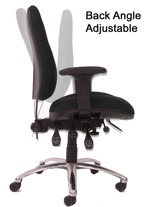 Adjustable 24-Hour Office Chair - 400-Pound Capacity